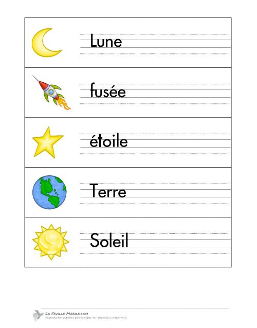 Mots de l'espace - LaFeuilleMobile.com