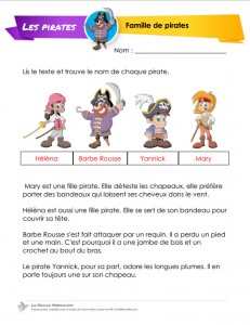 Famille de pirates - LaFeuilleMobile.com