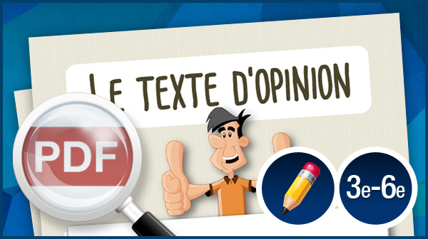Le texte d'opinion - LaFeuilleMobile.com
