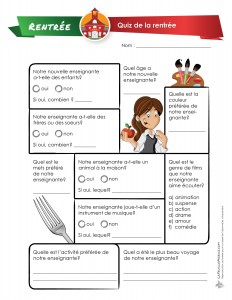 Quiz de la rentrée - LaFeuilleMobile.com