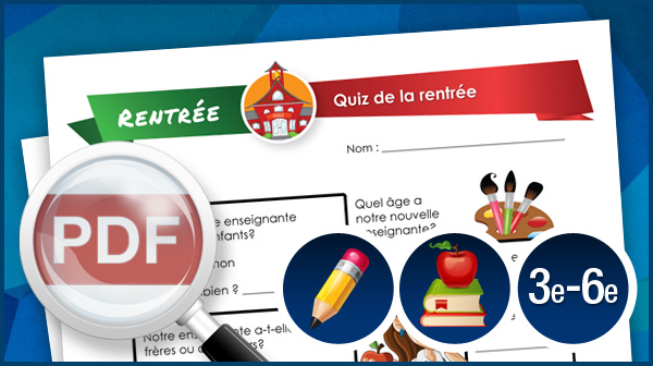 Quiz de la rentrée - LaFeuilleMobile.com