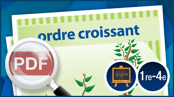 Affiches de l'ordre croissant et décroissant - LaFeuilleMobile.com
